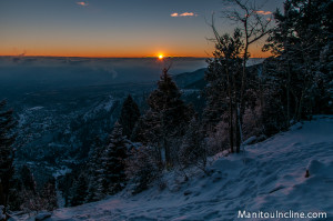 Winter Morning on the Incline – Manitou Incline