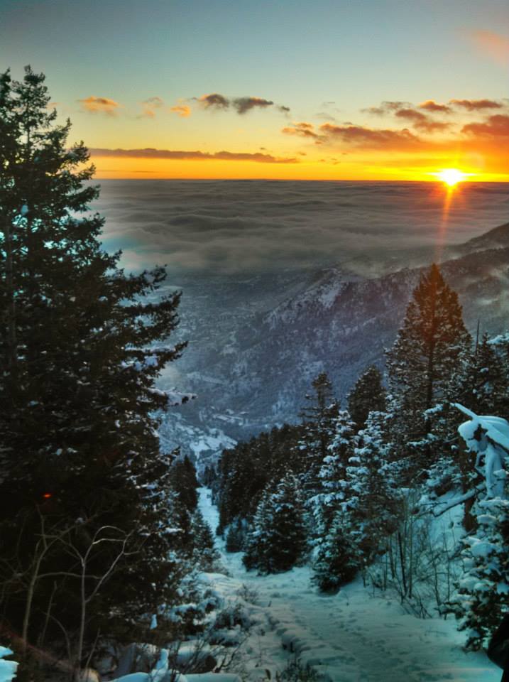 Cold, Snowy and Beautiful on the Incline – Manitou Incline